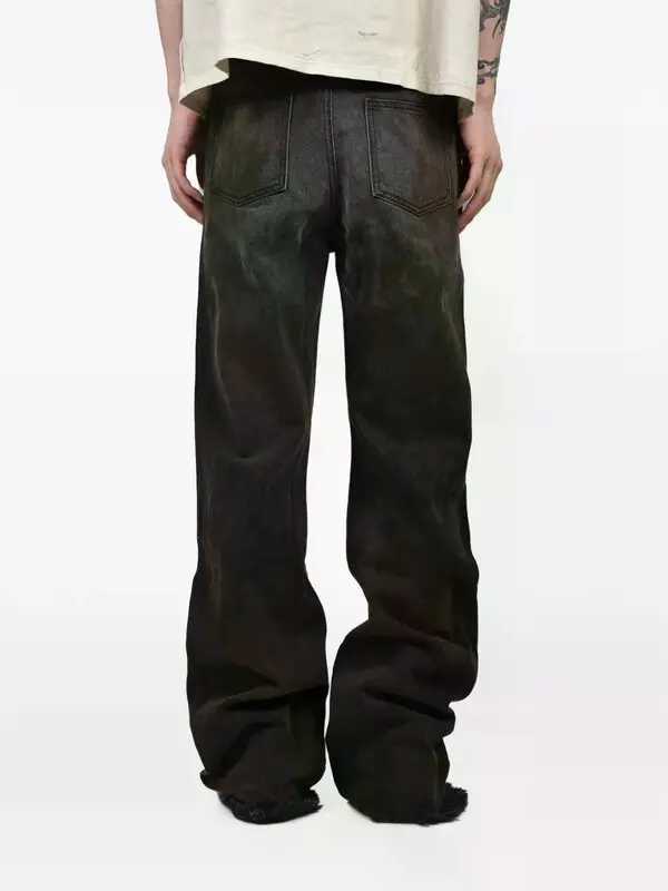 SEKRIT Cross-patch Flared Jeans