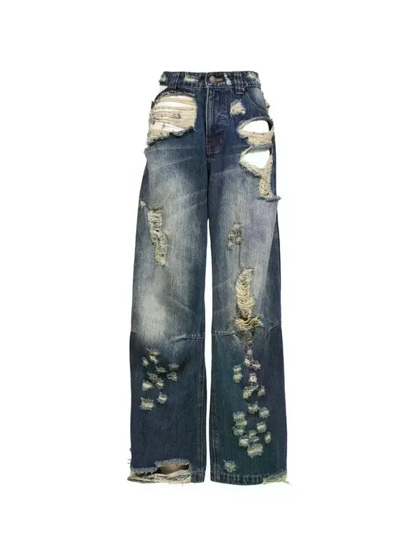 JADED LONDON Colossus Cut-out Distressed Jeans