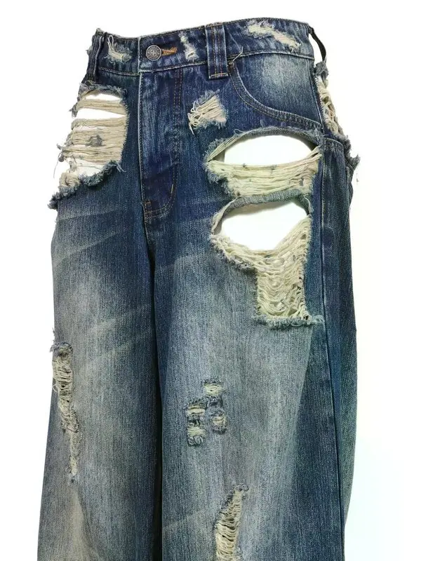 JADED LONDON Colossus Cut-out Distressed Jeans