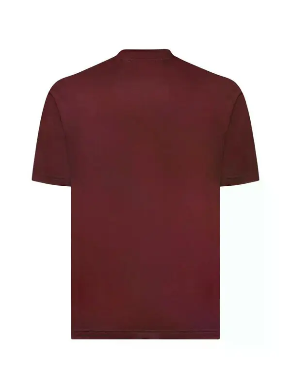 GIULIANO GALIANO High-neck Short-sleeve T-shirt - Red