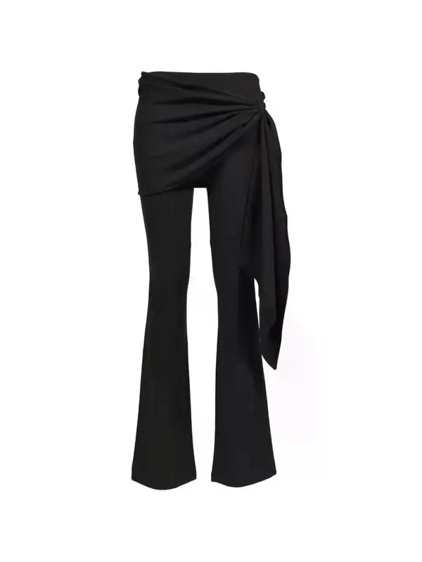 BOHEMSEO Strap-tied Flared Trousers