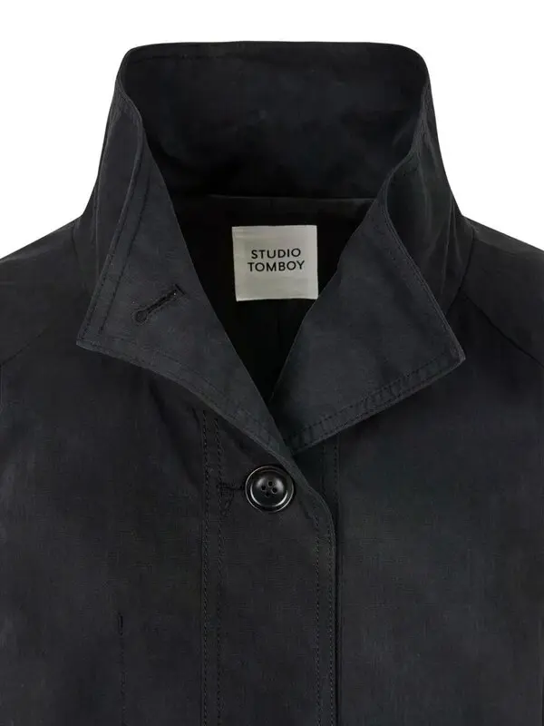 STUDIO TOMBOY Belted High-neck Single-breasted Coat