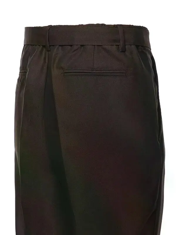 GIULIANO GALIANO Belted Pleated Tailored Trousers