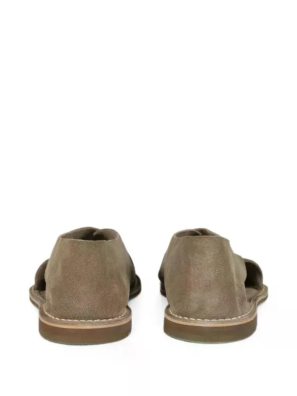 JACQUES SOLOVIÈRE PARIS Biarritz Crossover Suede Sandals