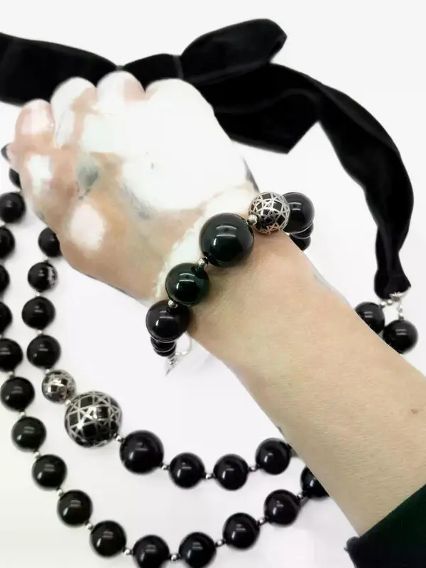 Dior 2000s Cannage Necklace Jewellery Set