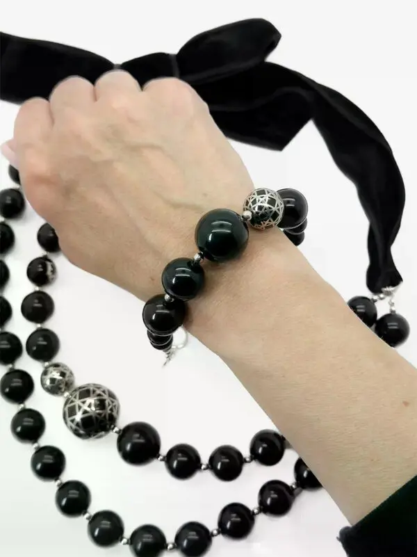 Dior 2000s Cannage Necklace Jewellery Set
