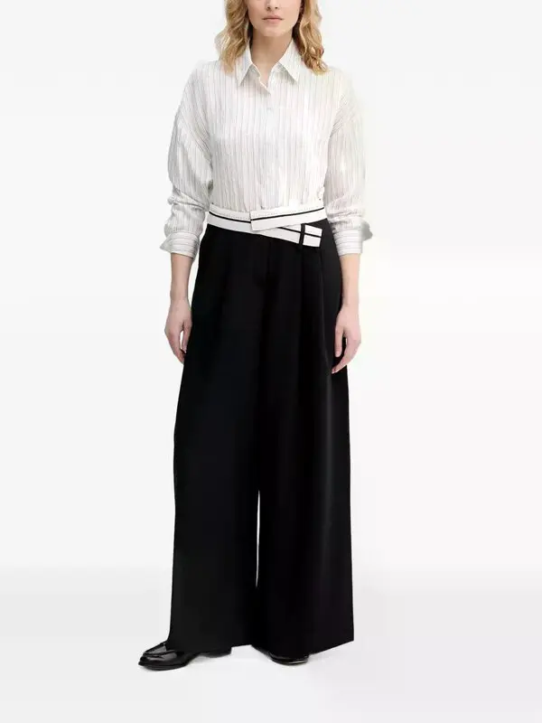 Sisley Striped Belted Shirt