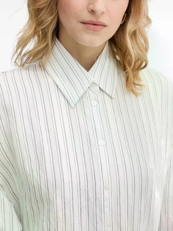 Sisley Striped Belted Shirt