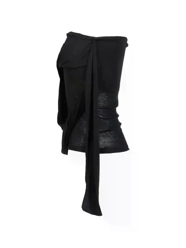 BOHEMSEO Signature Twist-drape Tube Strapless Blouse