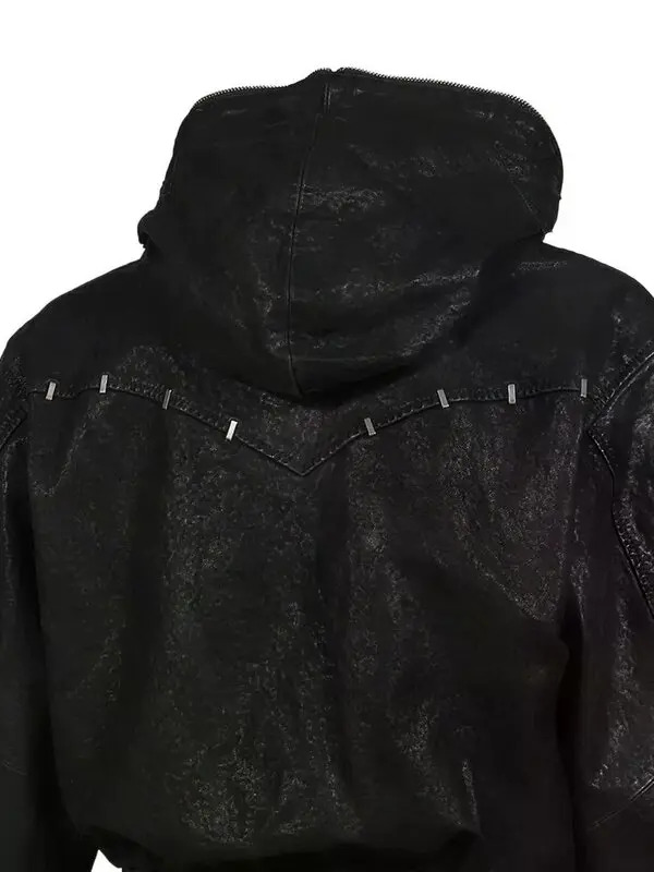 ROCKSTEADY X Jian Ye Nyx Hooded Leather Jacket