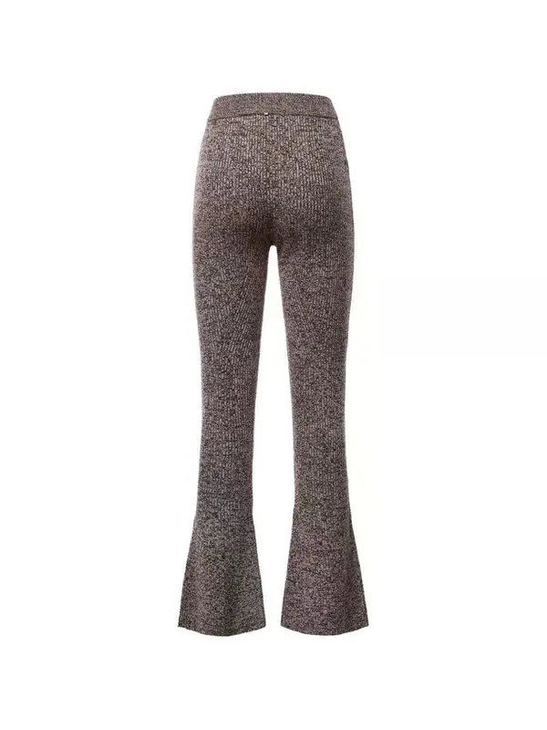 Sportmax Ribbed-knit Flared Trousers