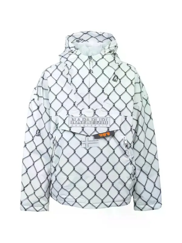 NAPAPIJRI X Pdf Channel Rainforest Chain-link Print Jacket