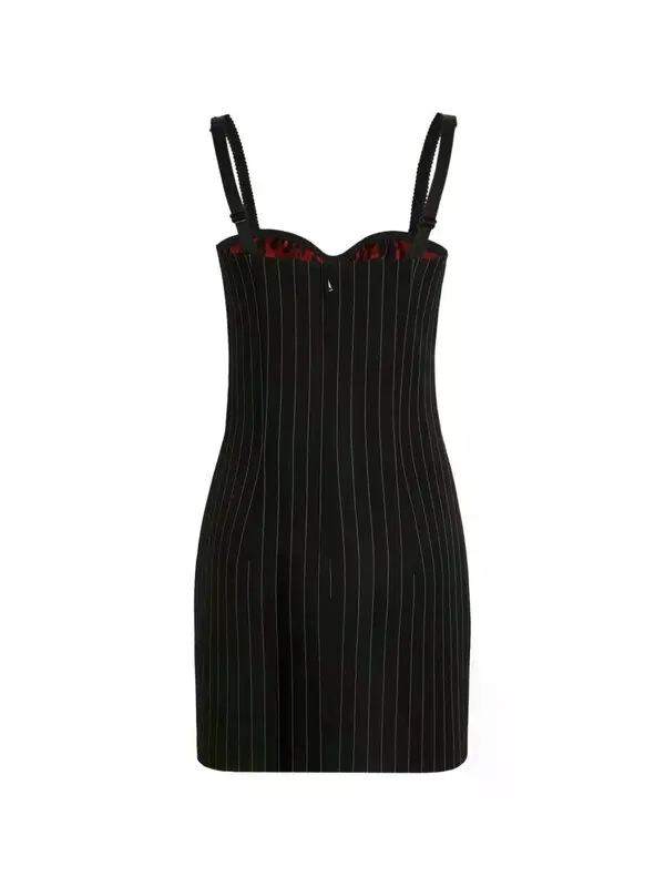 Dolce & Gabbana Pinstripe Wool Dress