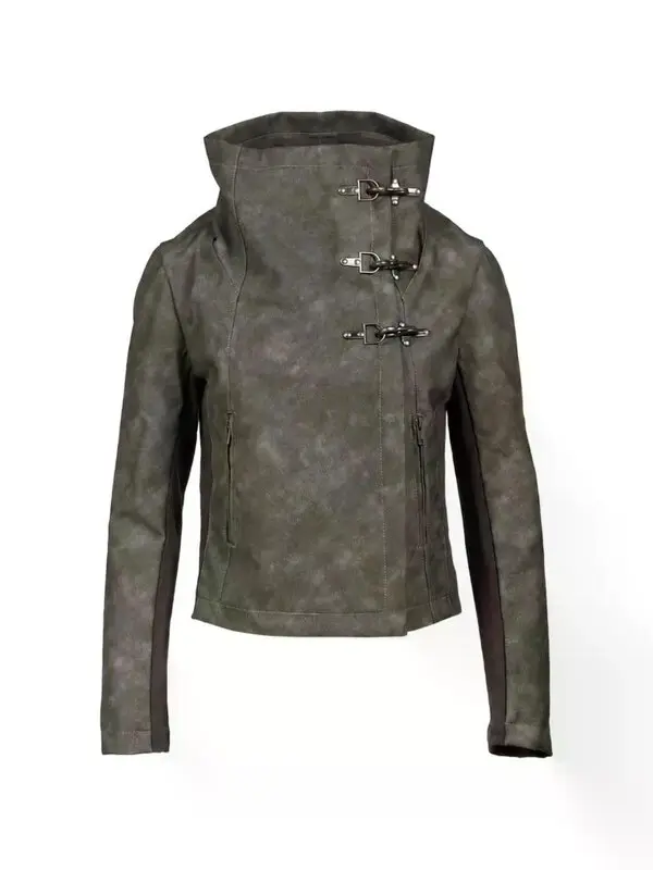 JADED LONDON Cera Clasp Funnel-neck Jacket
