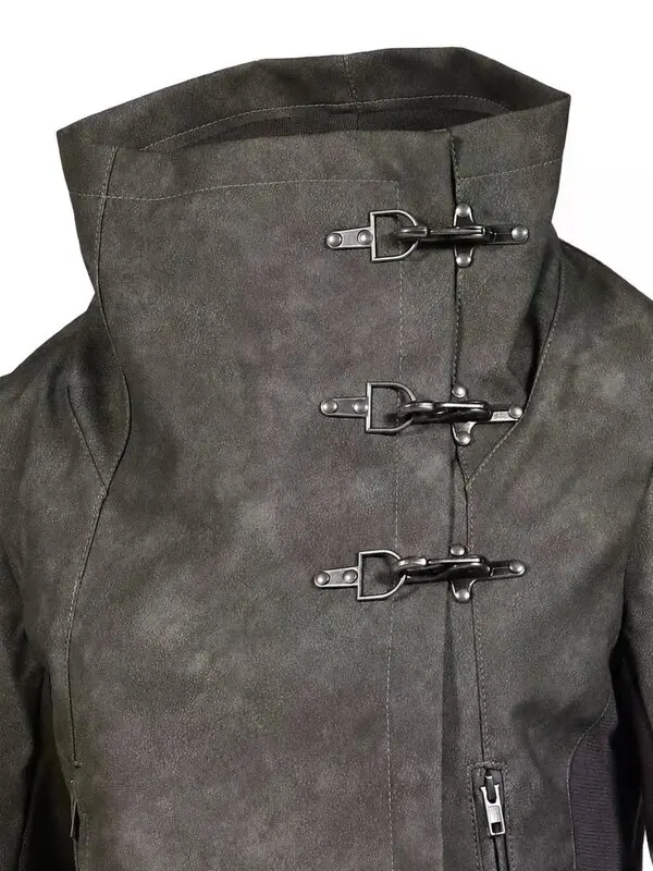 JADED LONDON Cera Clasp Funnel-neck Jacket