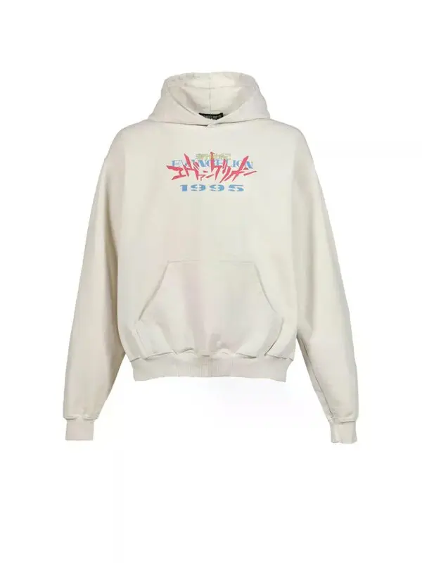 EVANGELI0N 95 Graphic-print Cotton Hoodie