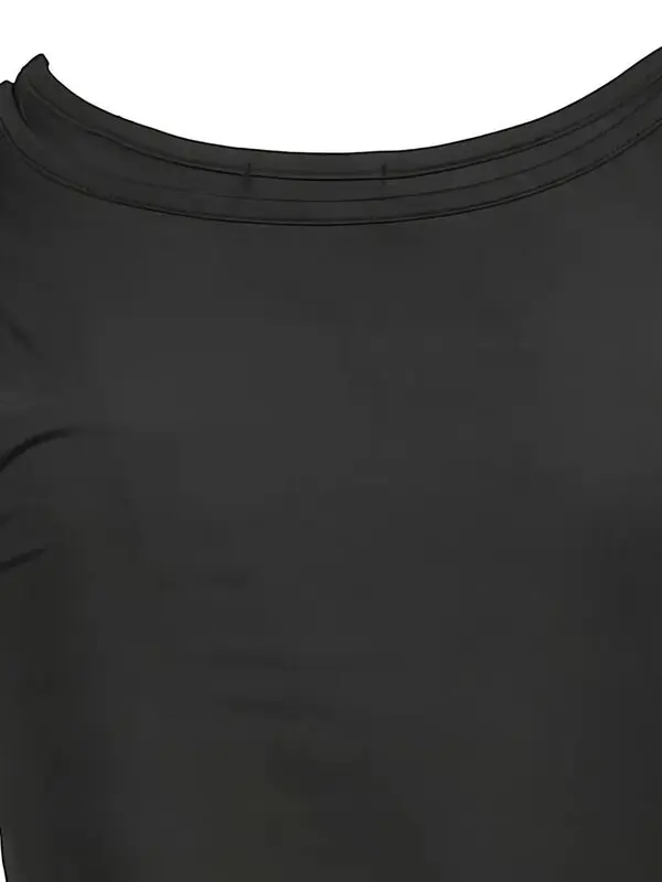VIVAMUS Layered Cold-shoulder Top