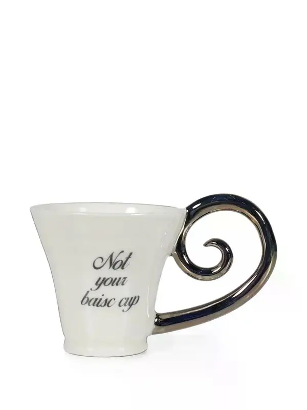 YESCERAMIC Not Your Basic Mug Platinum Mug - White