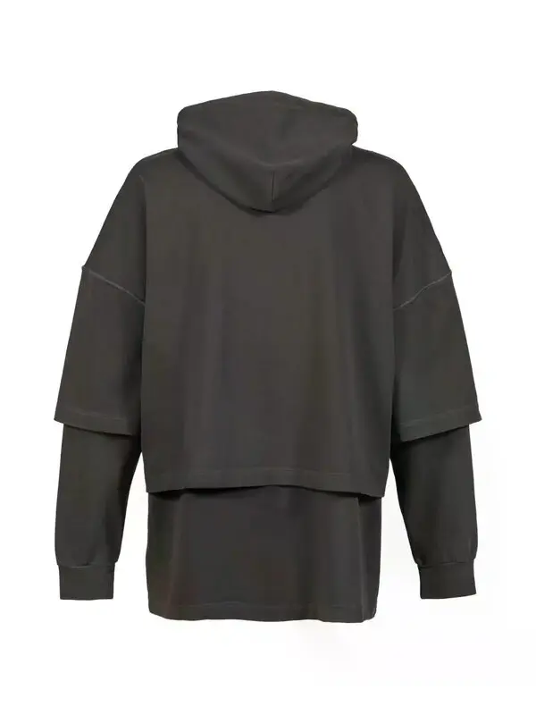 ARNODEFRANCE Layered-design Logo-print Hoodie