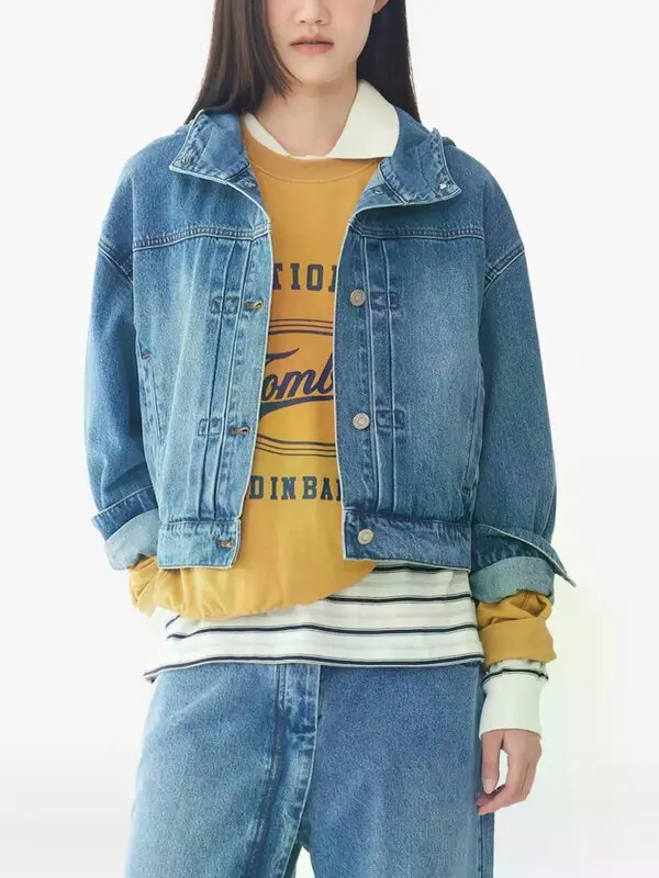 STUDIO TOMBOY Hooded Denim Jacket