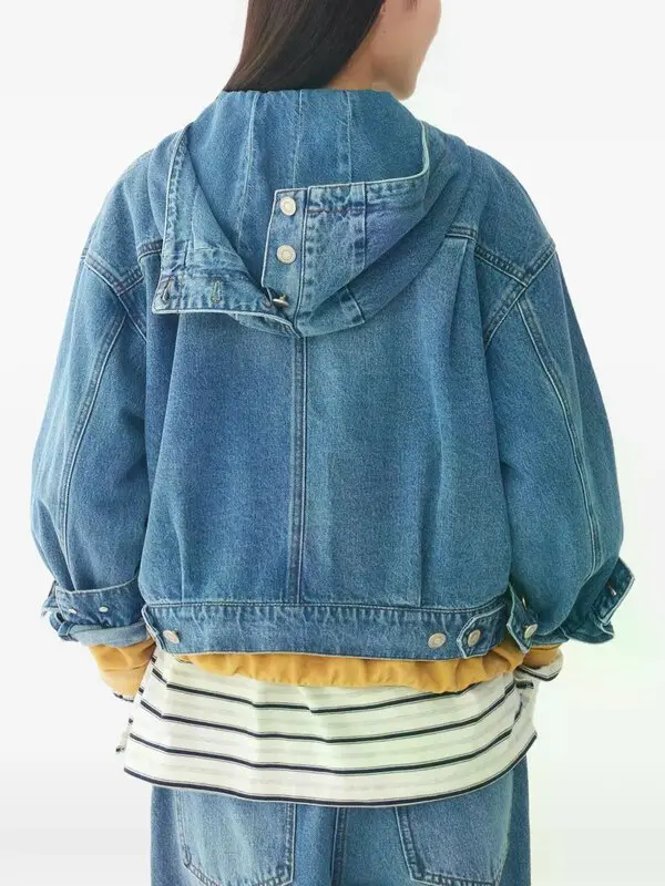 STUDIO TOMBOY Hooded Denim Jacket