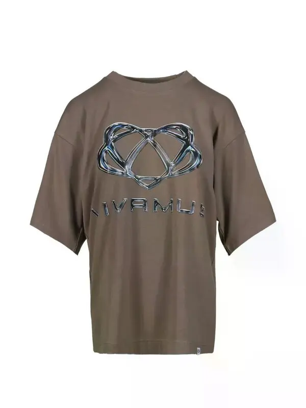 VIVAMUS Logo-print Crew-neck T-shirt