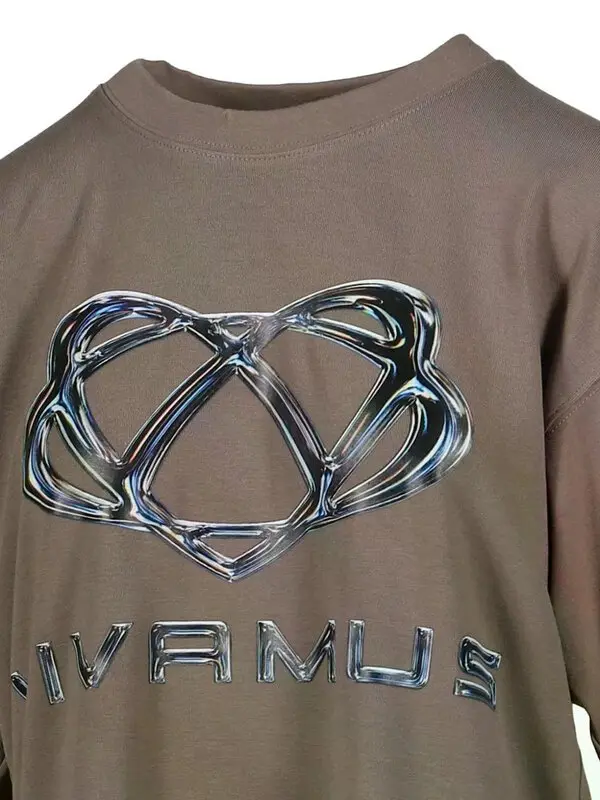 VIVAMUS Logo Print Crew-neck T-shirt