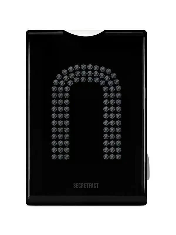 SECRETFACT Swarovski Crystal-embellished Card Holder - Black