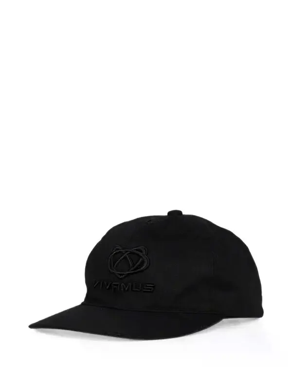 VIVAMUS Distressed Logo-embroidered Cap