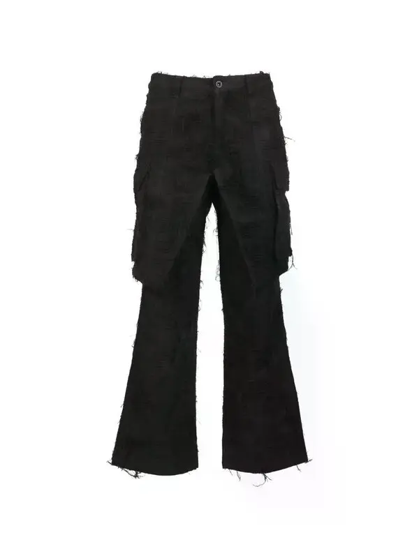TROUBLED WATERS Double-layer Distressed Cargo Pants
