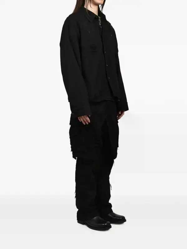 TROUBLED WATERS Double-layer Distressed Cargo Pants