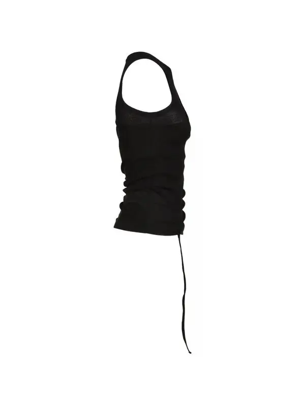 BOHEMSEO Layered Ruched-detail Tank Top