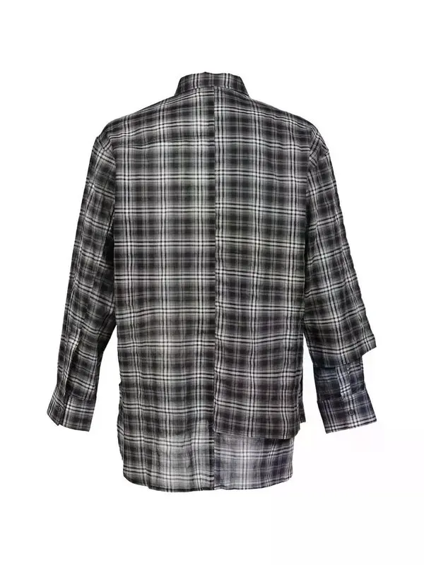 WIZZARD Asymmetric Checked Shirt