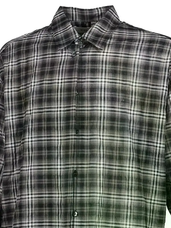 WIZZARD Asymmetric Checked Shirt