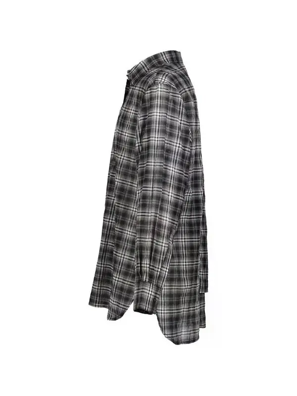 WIZZARD Asymmetric Checked Shirt