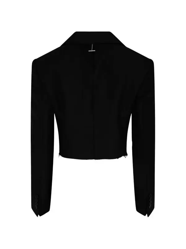 Alexander McQueen Raw-hem Cropped Jacket