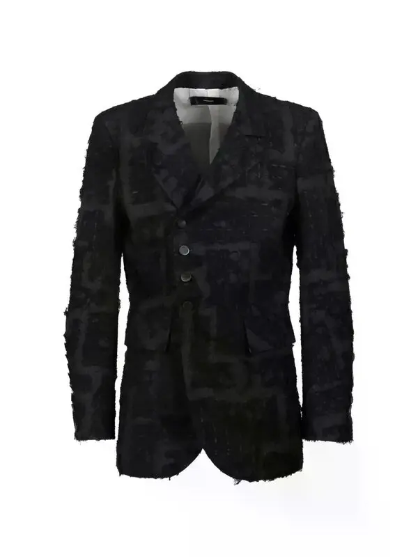 MINUS Distressed Checked Tailored Blazer