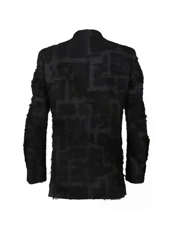 MINUS Distressed Checked Tailored Blazer