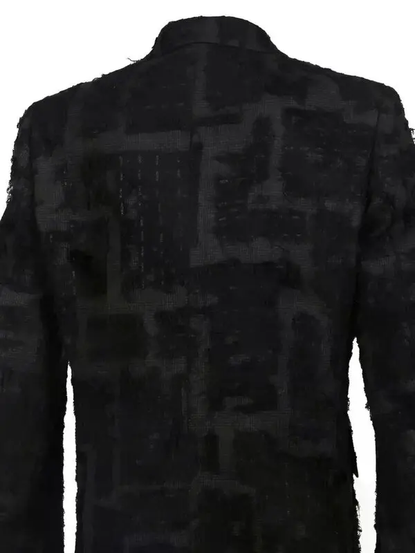 MINUS Distressed Checked Tailored Blazer