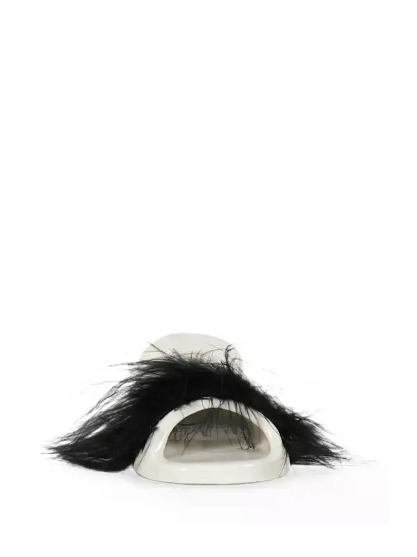 YESCERAMIC X Nubian Fur-trimmed Shoe Incense Holder