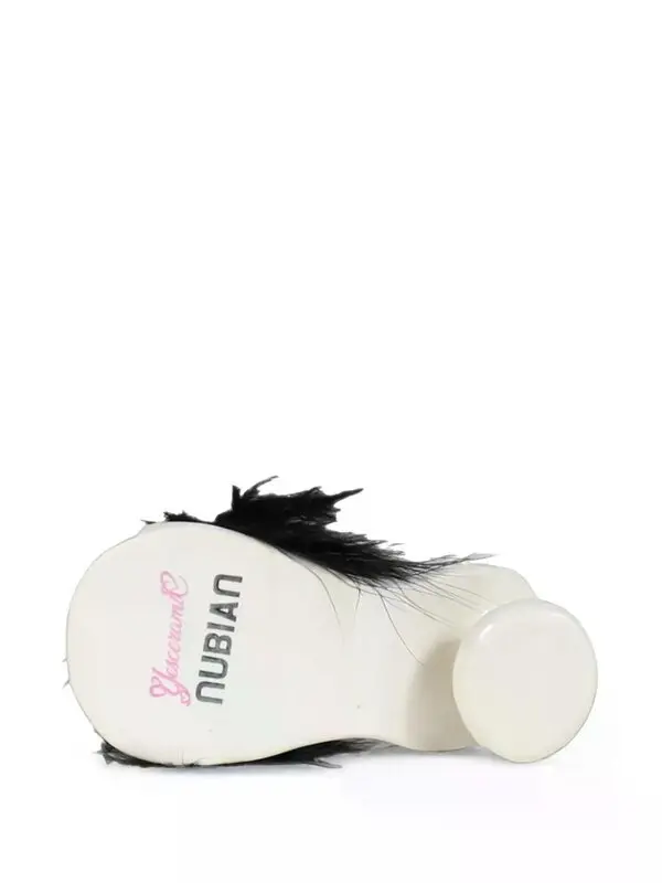 YESCERAMIC X Nubian Fur-trimmed Shoe Incense Holder