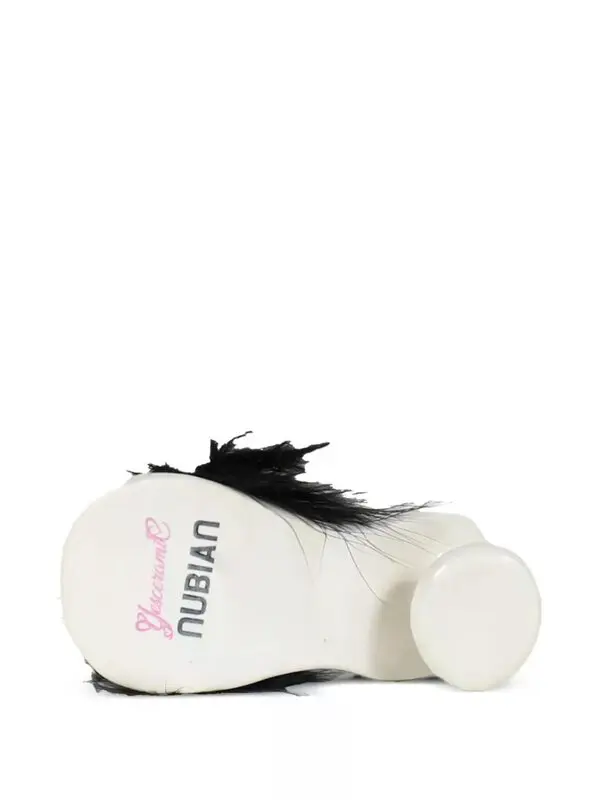 YESCERAMIC X Nubian Fur-trimmed Shoe Incense Holder
