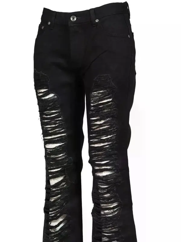 BOHEMSEO Distressed Semi-bootcut Jeans