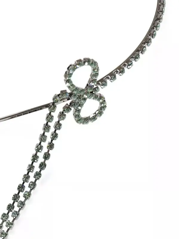 YELLOWSWALLOW Crystal-embellished Bow Hairband