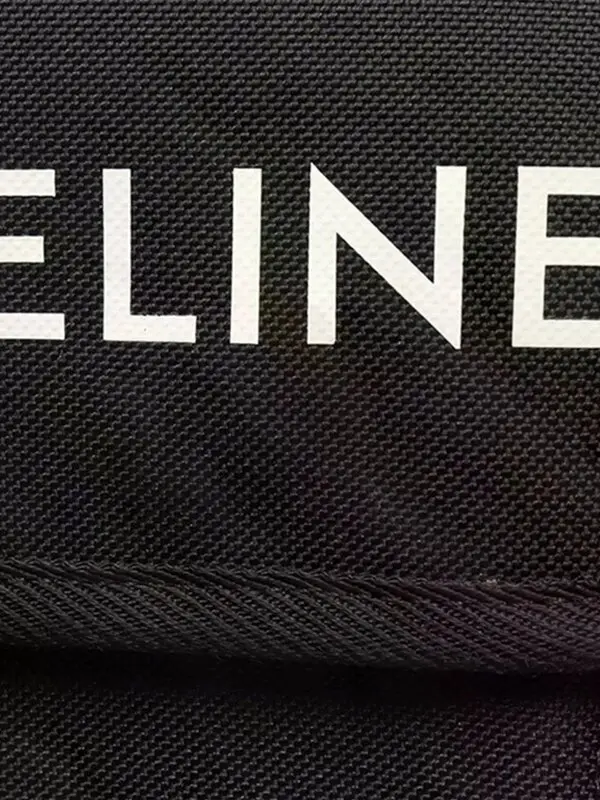 Celine 2000-2026 Canvas Phone Pouch Flap Crossbody Bag