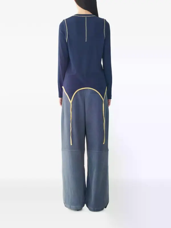 STUDIO TOMBOY Pigment-dyed Wide-leg Track Pants