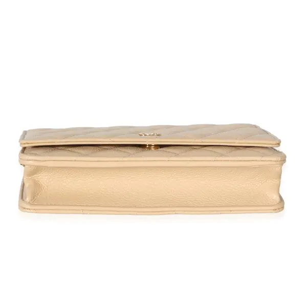 Chanel Quilted Caviar Classic Wallet On Chain