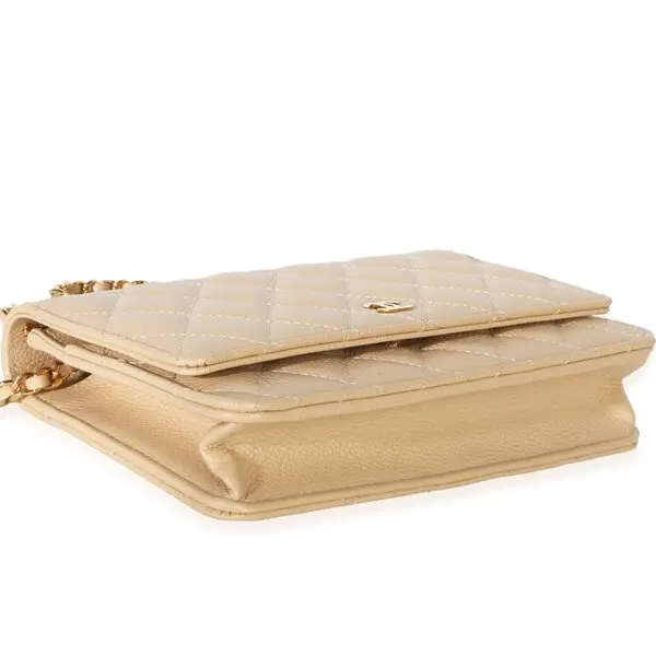 Chanel Quilted Caviar Classic Wallet On Chain