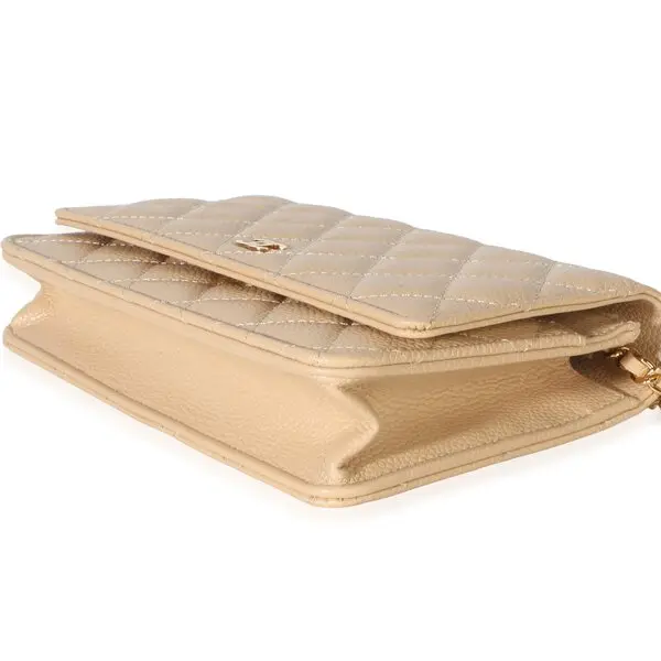 Chanel Quilted Caviar Classic Wallet On Chain