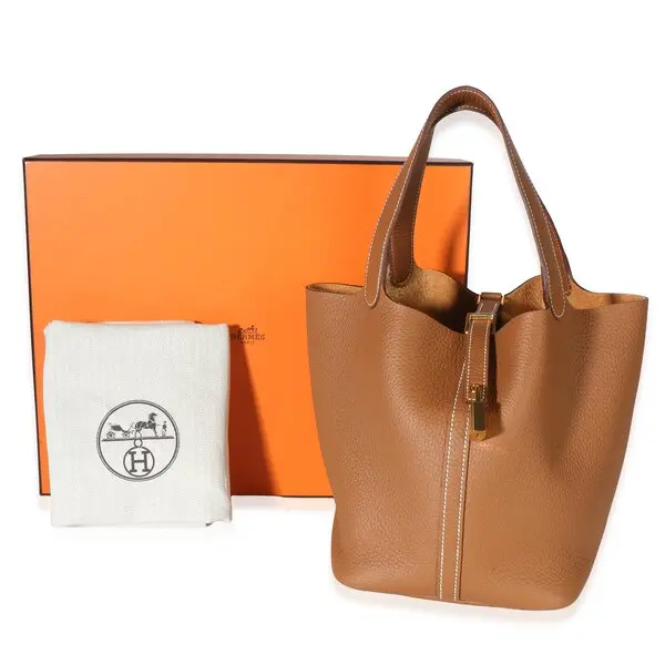 Hermès Clemence Picotin Lock 22 Ghw - Gold